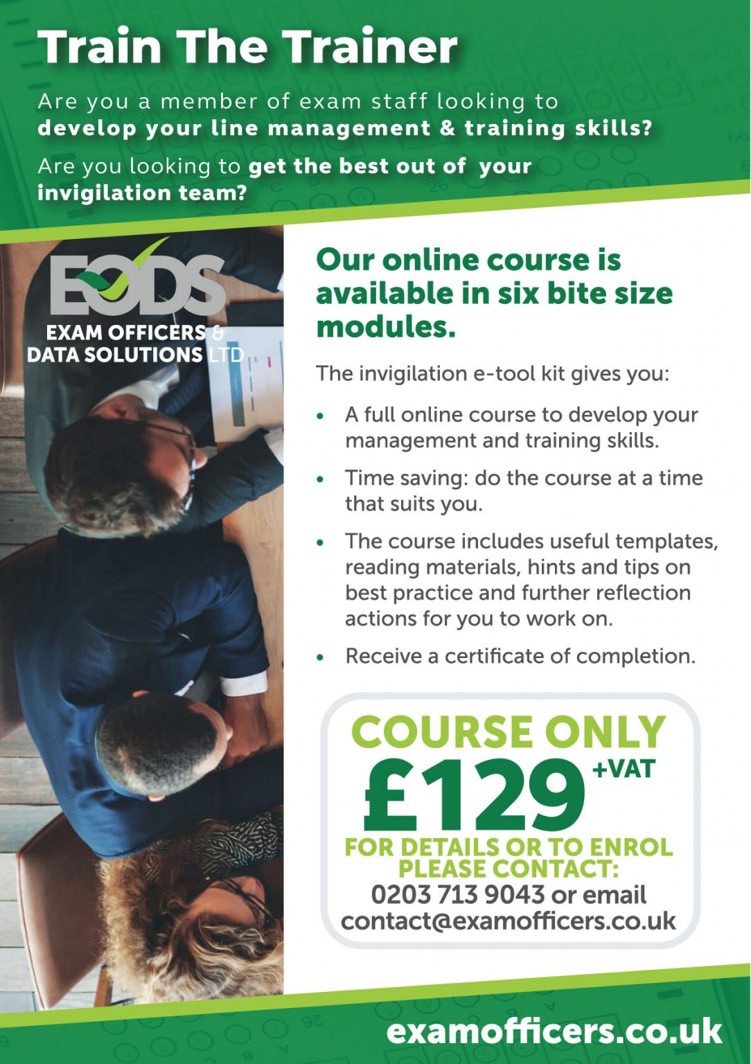 Invigilation E-Toolkit - Exam Officers